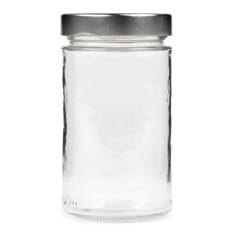 High Mouth Crystal Jar 445ml - Honey Crystal Jars
