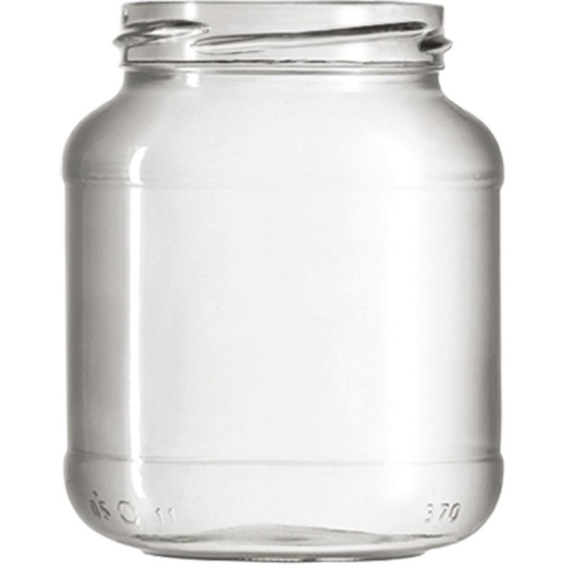 Oval Glass Jar BOV 370 - Pack of 20 u.